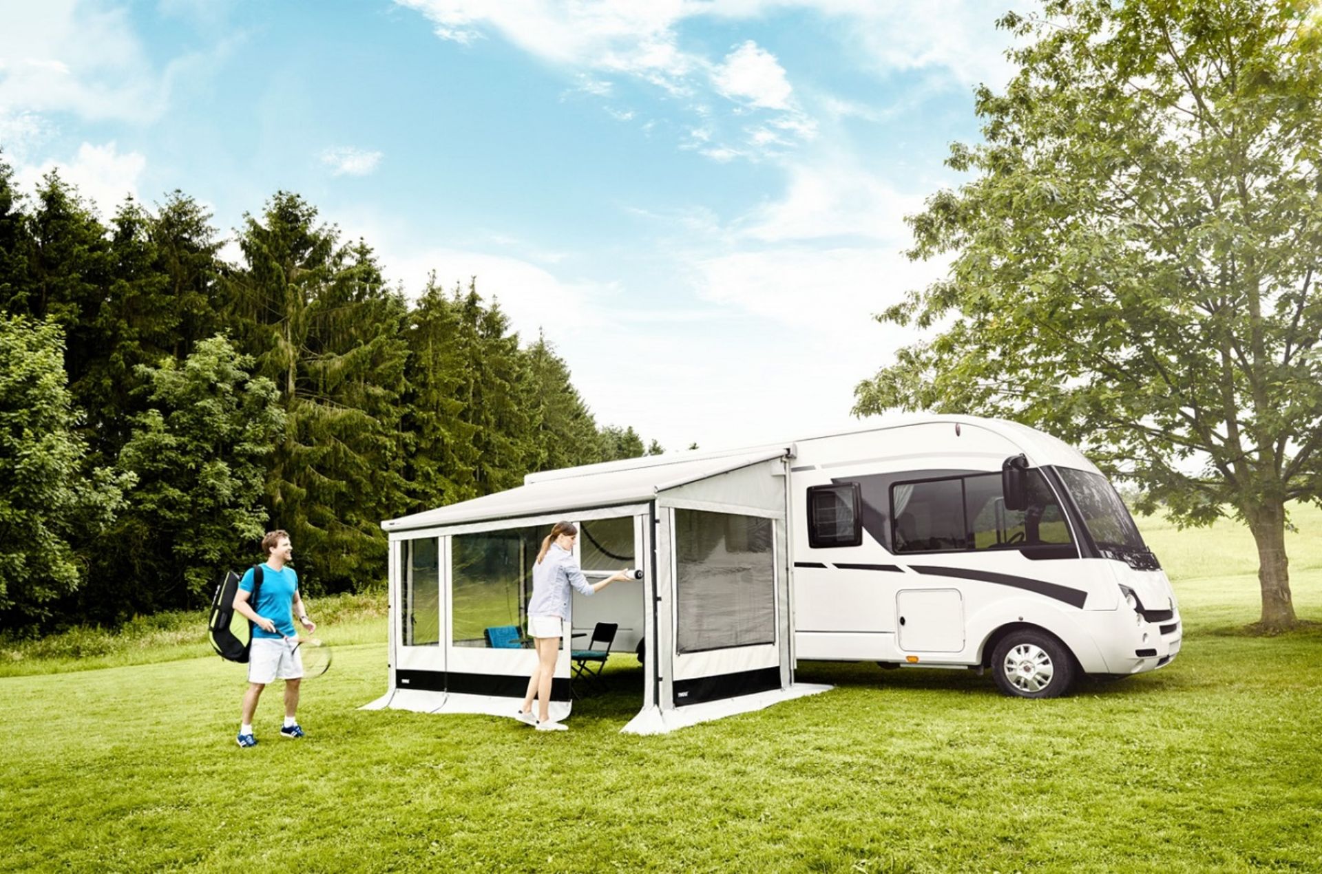 Thule Residence G3 Vorderwand 400 cm S-XL - Montagehöhe: 215-274 cm (S ...
