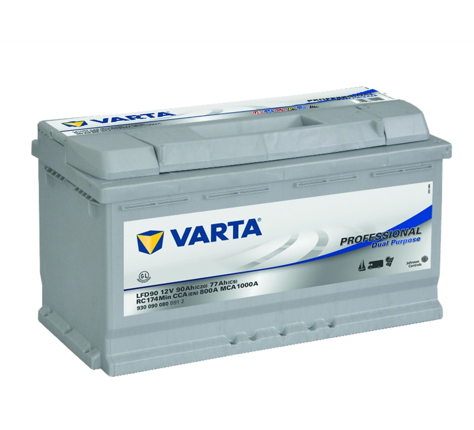 VARTA AGM LA 105 - Kapazität: 105 Ah